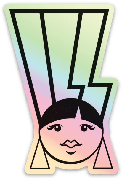 Holographic ILL Emoji Stickers